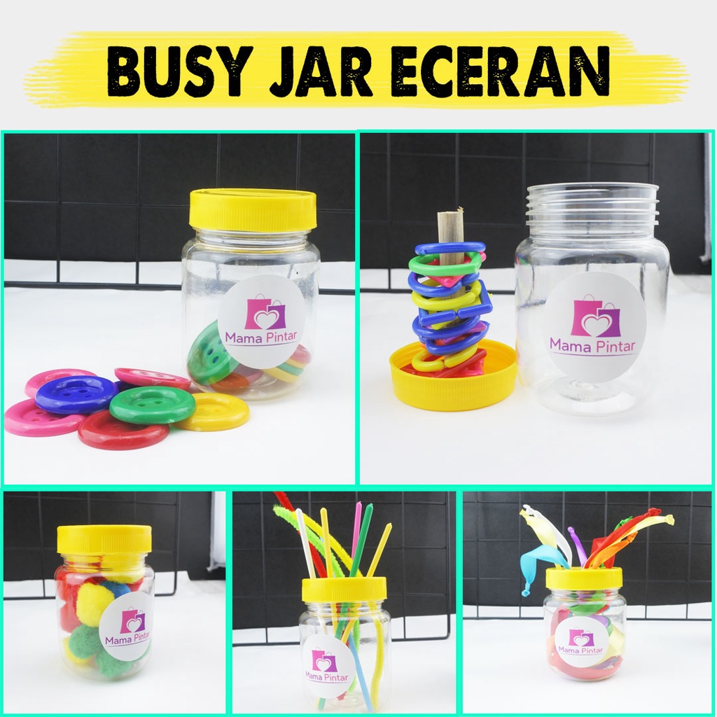 Jual Busy Jar Eceran Mainan Montessori Sensory Motorik Anak | Shopee ...