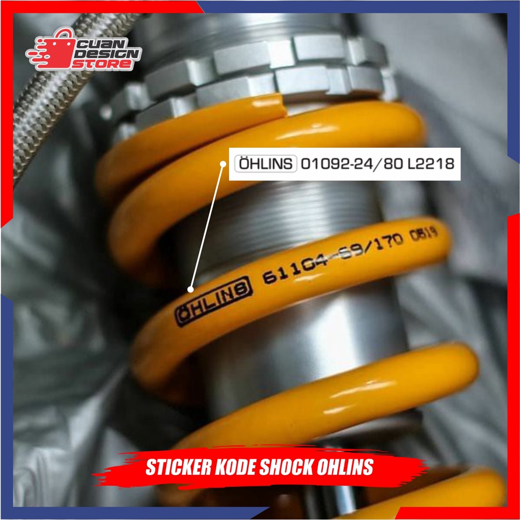 Jual STIKER STICKER PRINTING KODE SHOCK OHLINS ULIR STICKER SHOCK ...