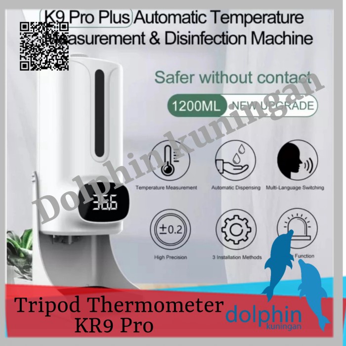 Jual Thermometer - Dispenser Otomatis Disinfectant KR9 Pro Termometer ...
