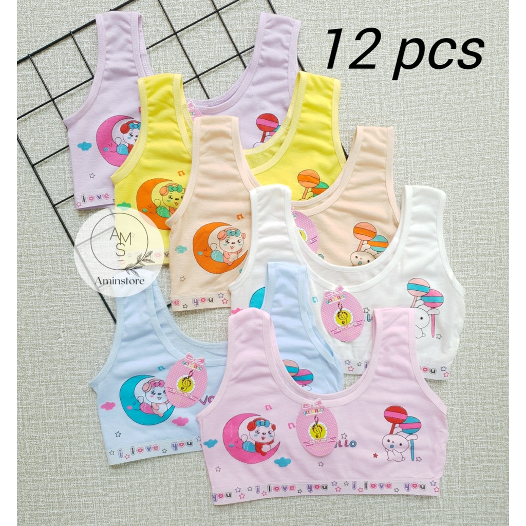 Jual 12 pcs Miniset Anak SD Perempuan SMP Remaja ABG Mini Set BH Bra ...