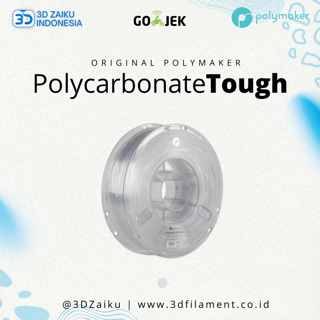 Jual Original PolyMaker Polylite PC Polycarbonate Tough 3D Printer Filament | Shopee Indonesia