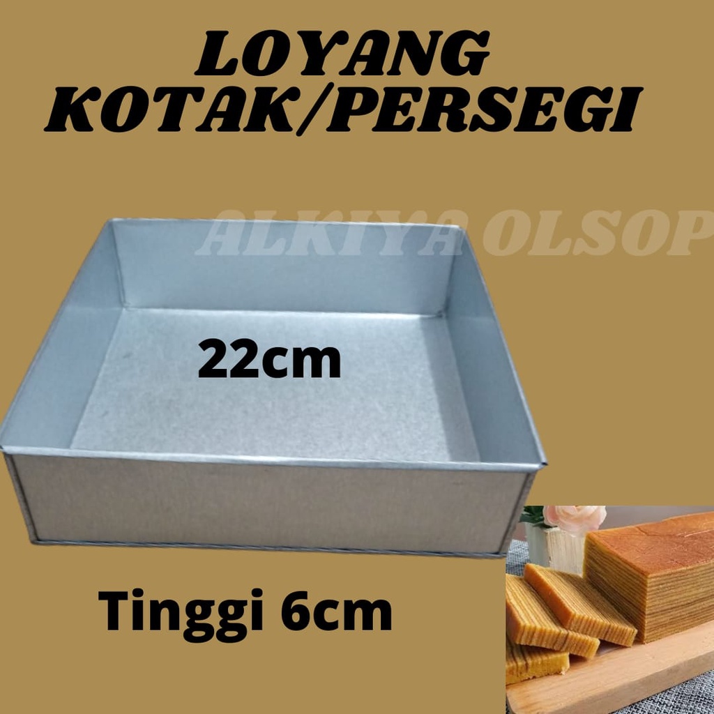 Jual Loyang kotak/persegi loyang lapis loyang bolu di jual satuan dan ...
