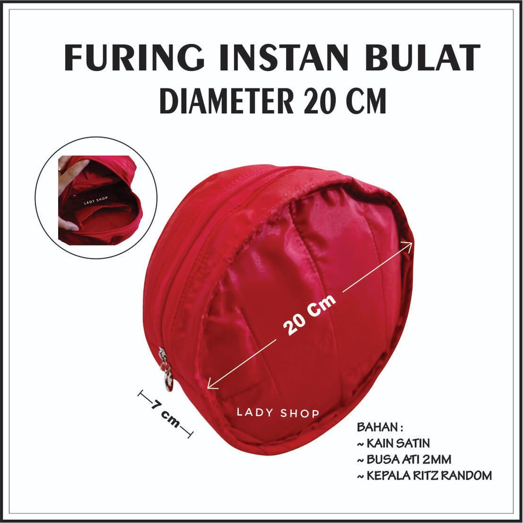 Jual Inner Tas Bulat Instan Diameter 20 cm / furing tas instan bulat ...