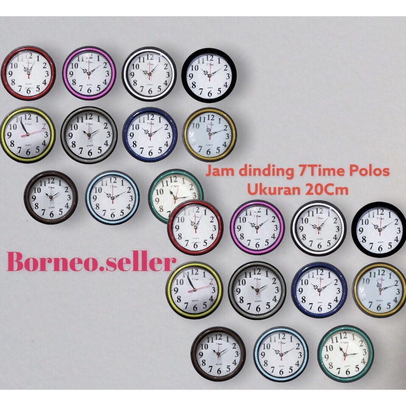 Jual Jam Meja - jam Dinding Polos 7 Time 287 Quartz Movement List Warna ...