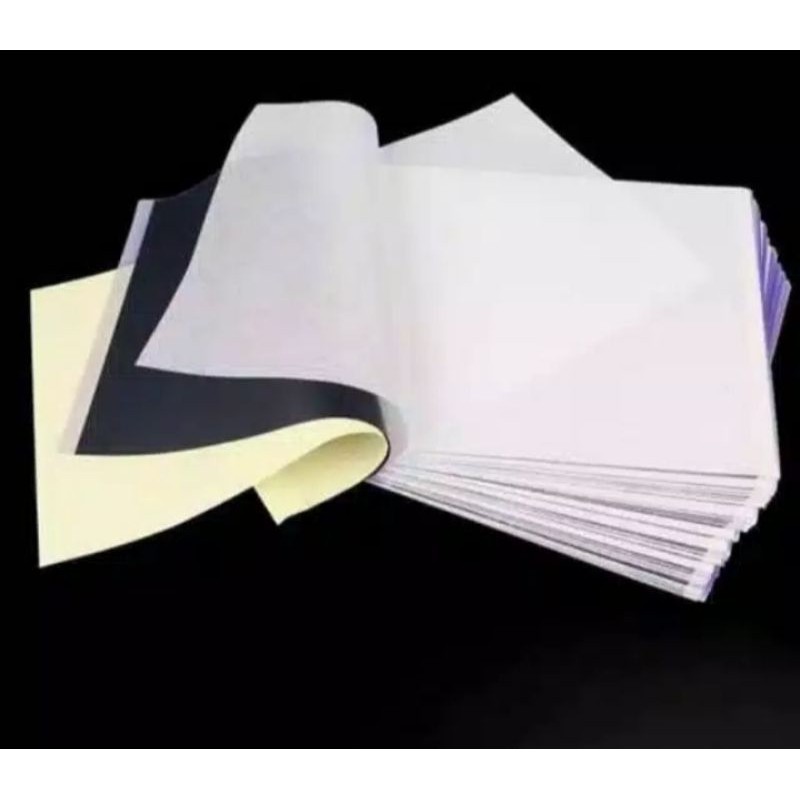 Jual kertas termal paper tattoo A4 karbon spirit teblak gambar tranfer ...