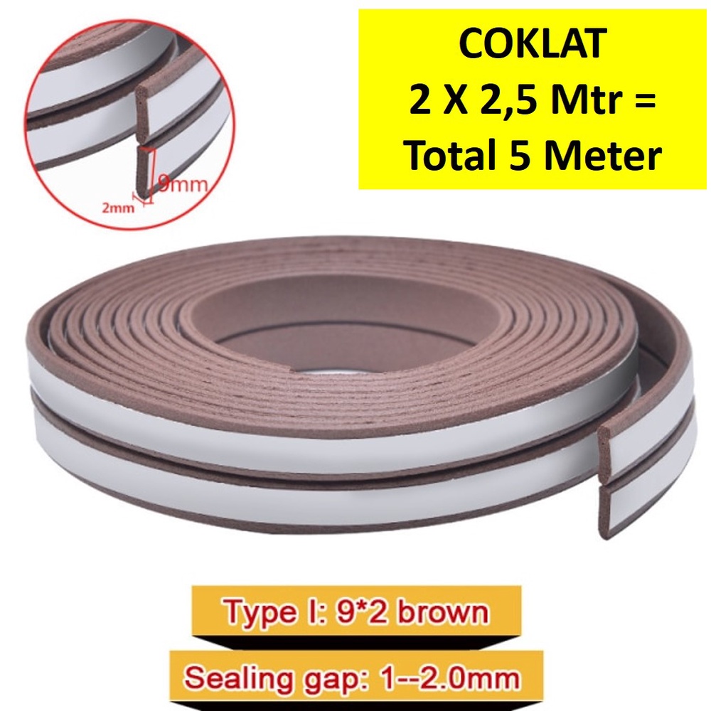 Jual Lis Spons Peredam Suara Penahan Benturan Penutup Celah Pintu ...