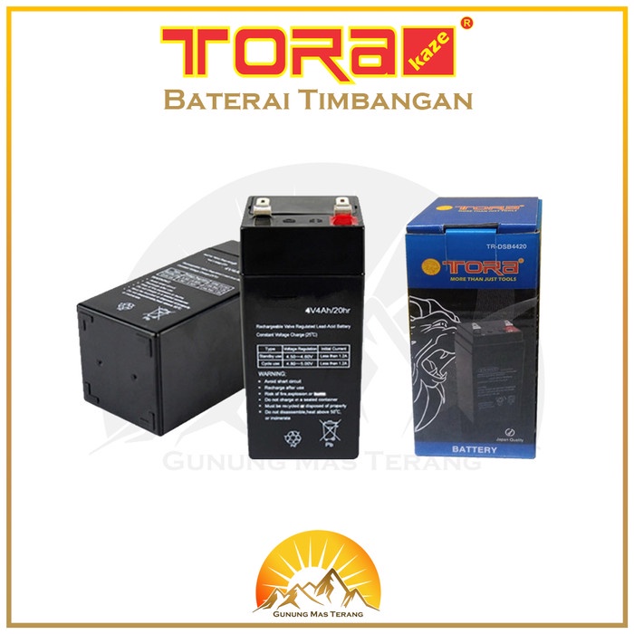 Jual Tora Baterai Timbangan Digital Scale Battery Original 4 Volt ...