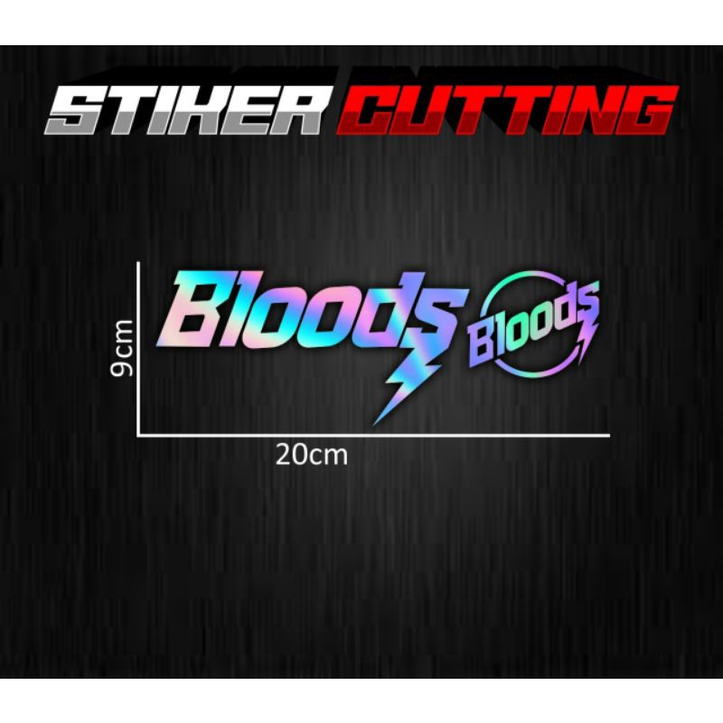 Jual Stiker BLOODS sticker cutting bloods | Shopee Indonesia