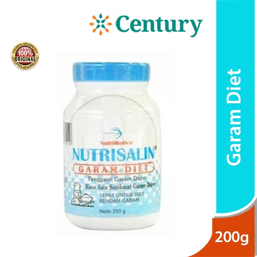 Jual Nutrisalin Garam Diet 200 Gram / Garam Rendah Natrium / Garam ...