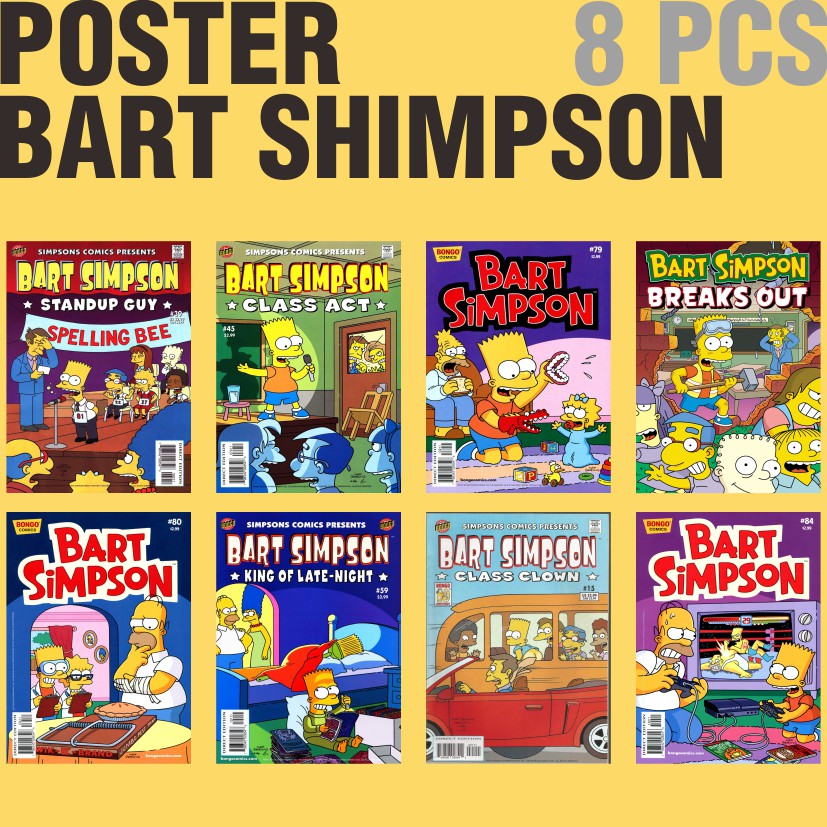 Jual Poster BART SIMPSON / Poster Kamar Home Dekor Keren | Shopee Indonesia