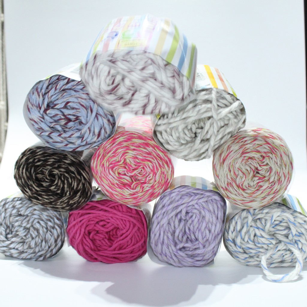 Jual Benang Rajut Katun Korea Jepang crochet knitting knit weaving ...