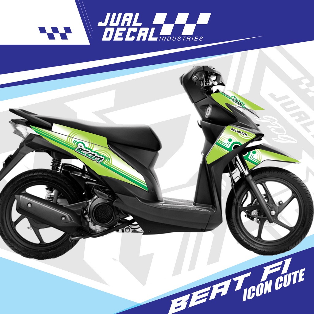 Jual Stiker Beat Fi Variasi ICON CUTE Sticker Honda Beat lis Striping ...