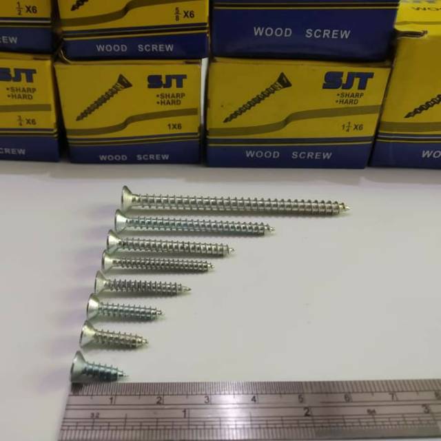 Jual Sekrup Kayu 1,25" x 6mm SJT | Shopee Indonesia