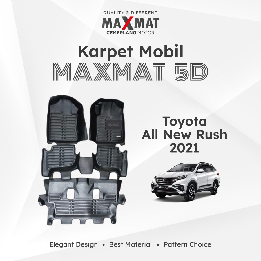 Jual Karpet mangkok MAXMAT 5D ALL NEW RUSH 2018+ | Shopee Indonesia