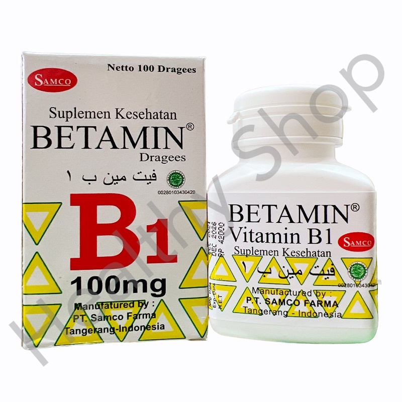 Jual Betamin vitamin B1 100mg (SAMCO) | Shopee Indonesia