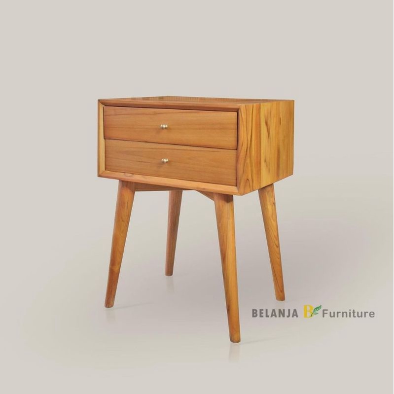 Jual Meja Nakas | Bedside Table Jati | Side Table Minimalis | Shopee Indonesia