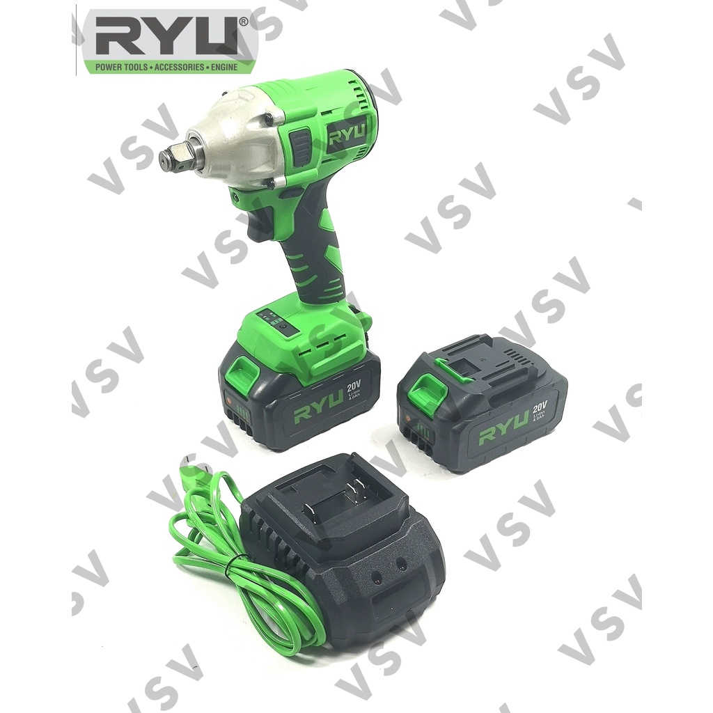 Jual RYU RCW20V Cordless Impact Wrench 20V Bukaan Baut Batre | Shopee ...