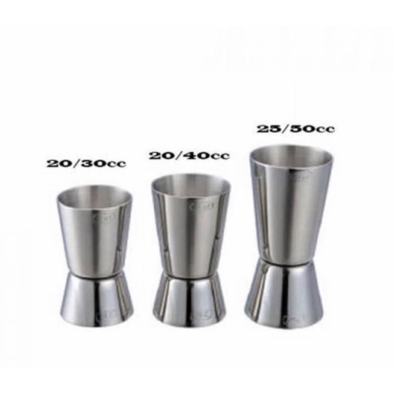 Jual ALAT TAKAR SIRUP GULA CAIR MEASURING CUP JIGGER STAINLESS UKURAN ...