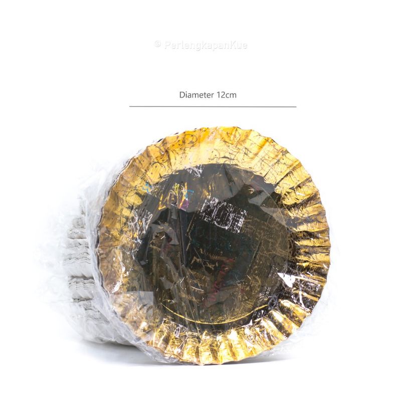 Jual ISI:10PCS PIRING MAS EKONOMIS KERTAS KUE CAKE TART ULANG TAHUN PAPER PLATE EMAS GOLD Perak ...