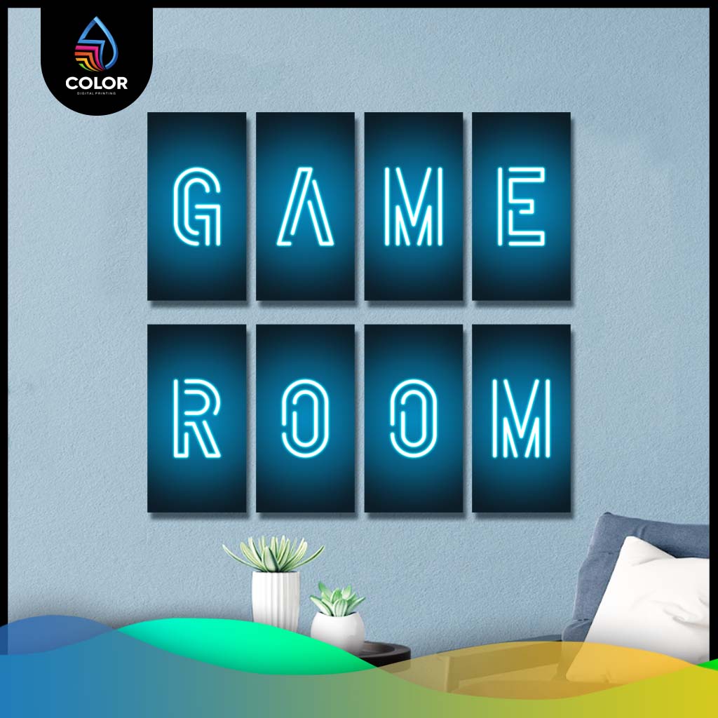 Jual Poster Neon Custom Nama / HIasan Dinding Neon / Poster Neon ...