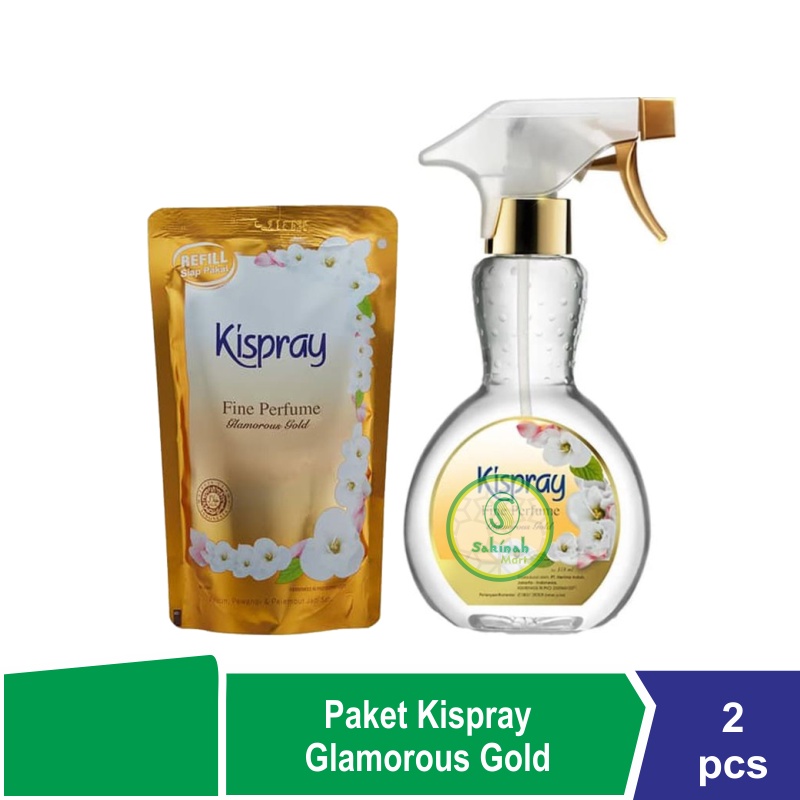 Jual Paket Kispray Glamorous Gold - Pelembut Pakaian | Shopee Indonesia