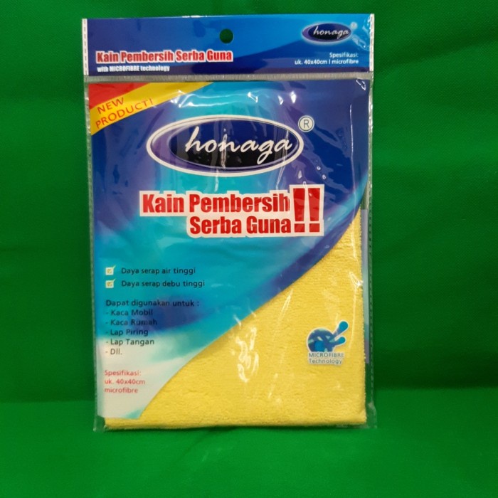 Jual Kain Lap Microfiber Honaga Warna Kuning | Shopee Indonesia