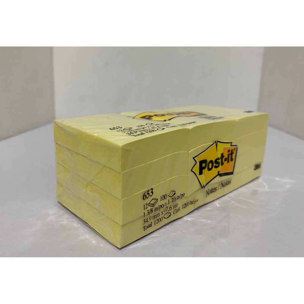 Jual Sticky Note Post it 3M 653 34.9 x 47.6mm (per 1 pad) | Shopee Indonesia