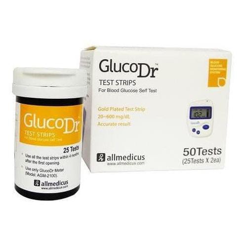 Jual GlucoDr Strip Gula / Strip Gula Darah Gluco Dr / Stik GlucoDr ...