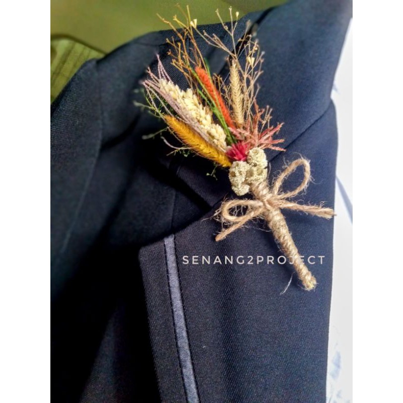 Jual Corsage / Korsase / Bunga Jas Rustic / Bros Pin Wedding ...