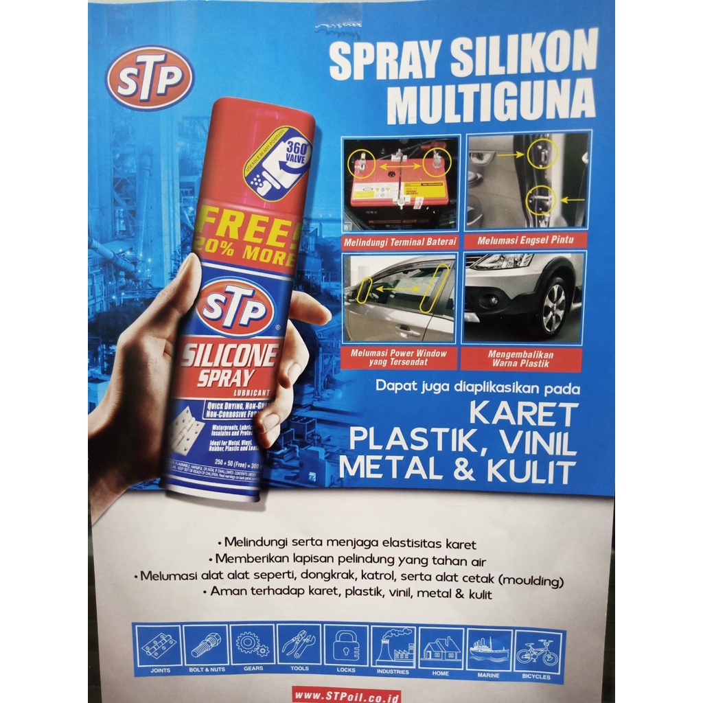Jual Spray STP Silicone Spray 300mL Pelumas dan Pencegah Karat Mobil ...