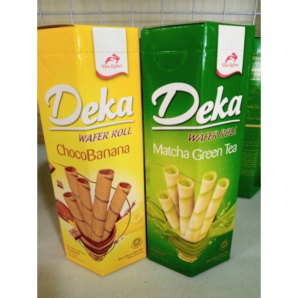 Jual Wafer Roll Hexagonal rasa Choco Banana dan Matcha Green Tea Dua ...