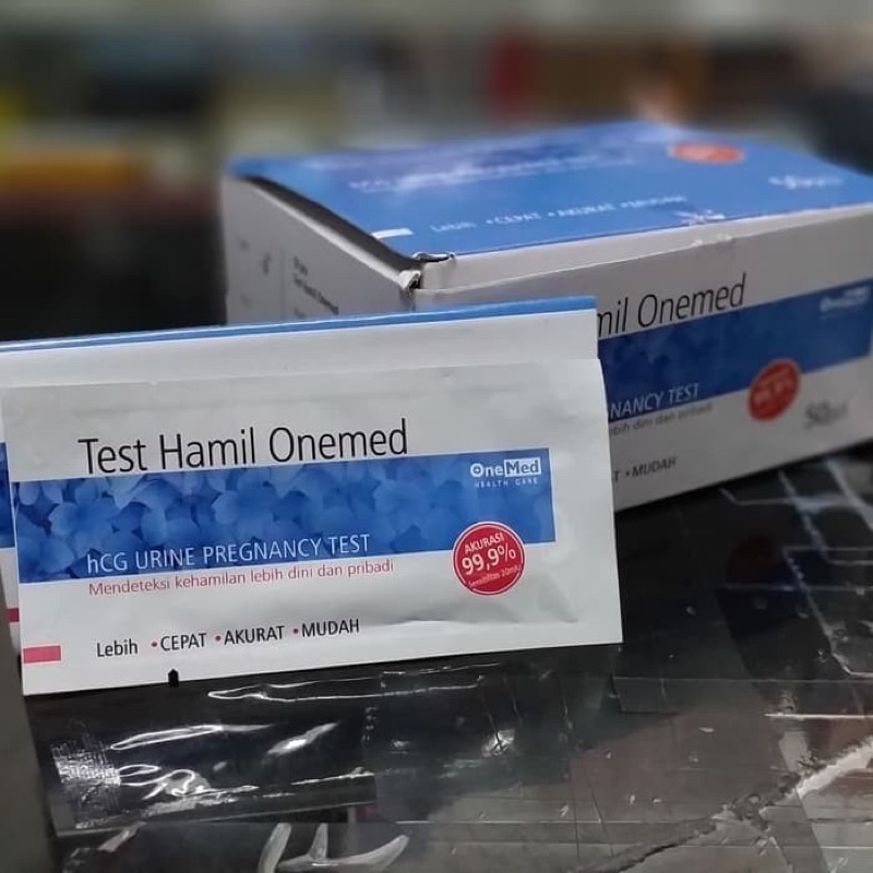 Jual Alat Tes Hamil/ Tes HCG Strip OneMed | Shopee Indonesia