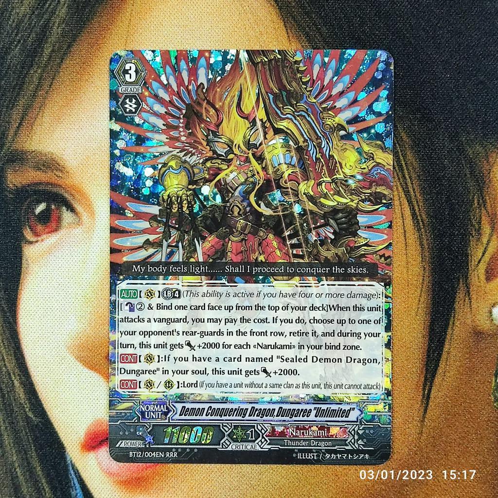 Jual vanguard demon conquering dragon dungaree unlimited BT12 RRR original | Shopee Indonesia