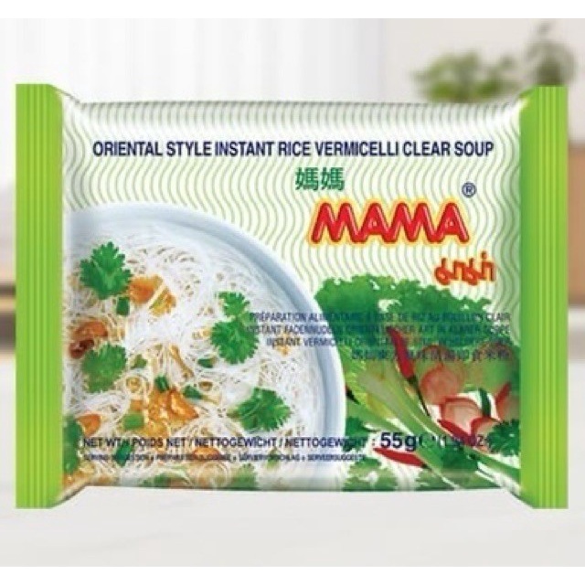 Jual MAMA Rice Vermicelli Bihun Clear Soup / Bihun Beras Oriental 55gr | Shopee Indonesia