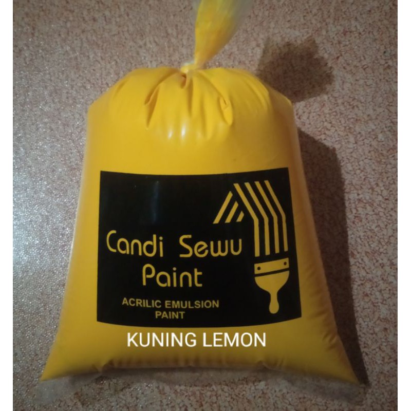 Jual cat tembok 1 kg KWALITAS SUPER warna kuning Lemon | Shopee Indonesia