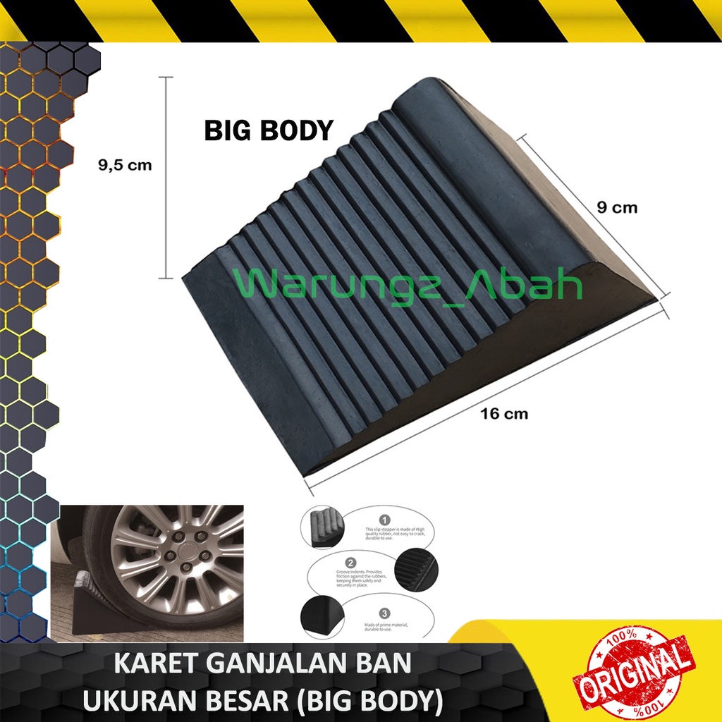 Jual KARET PENGGANJAL GANJALAN TANJAKAN TURUNAN PARKIR PENAHAN RODA BAN ...