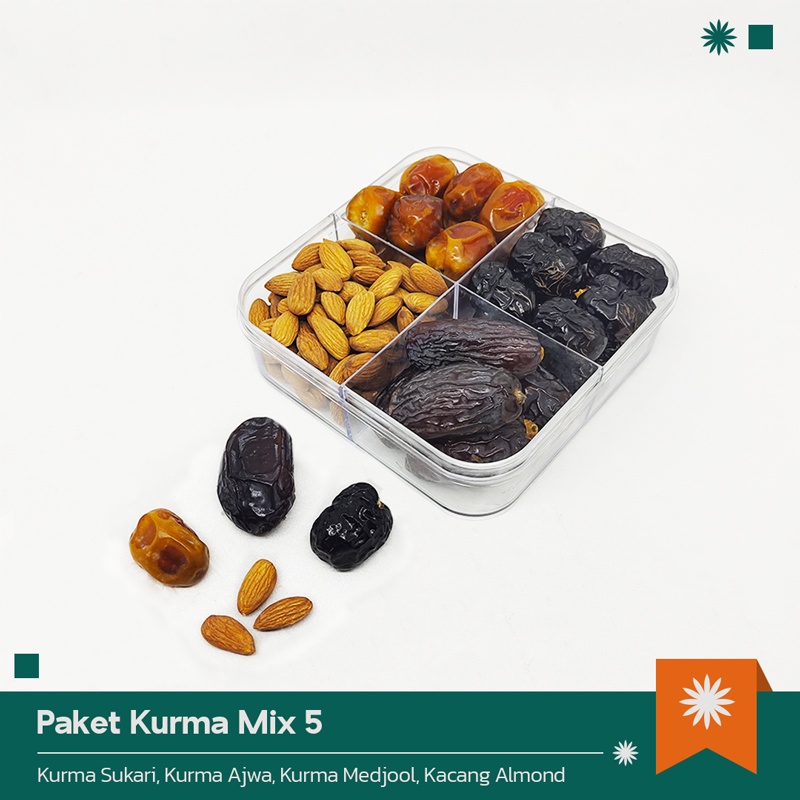 Jual Hampers Kurma Mix 4in1 / Paket Kurma Mix / Kurma Kacang 3in1 ...