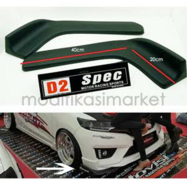 Jual Bumper lip/wing wide body/ wing Lips bumper mobil Universal ...