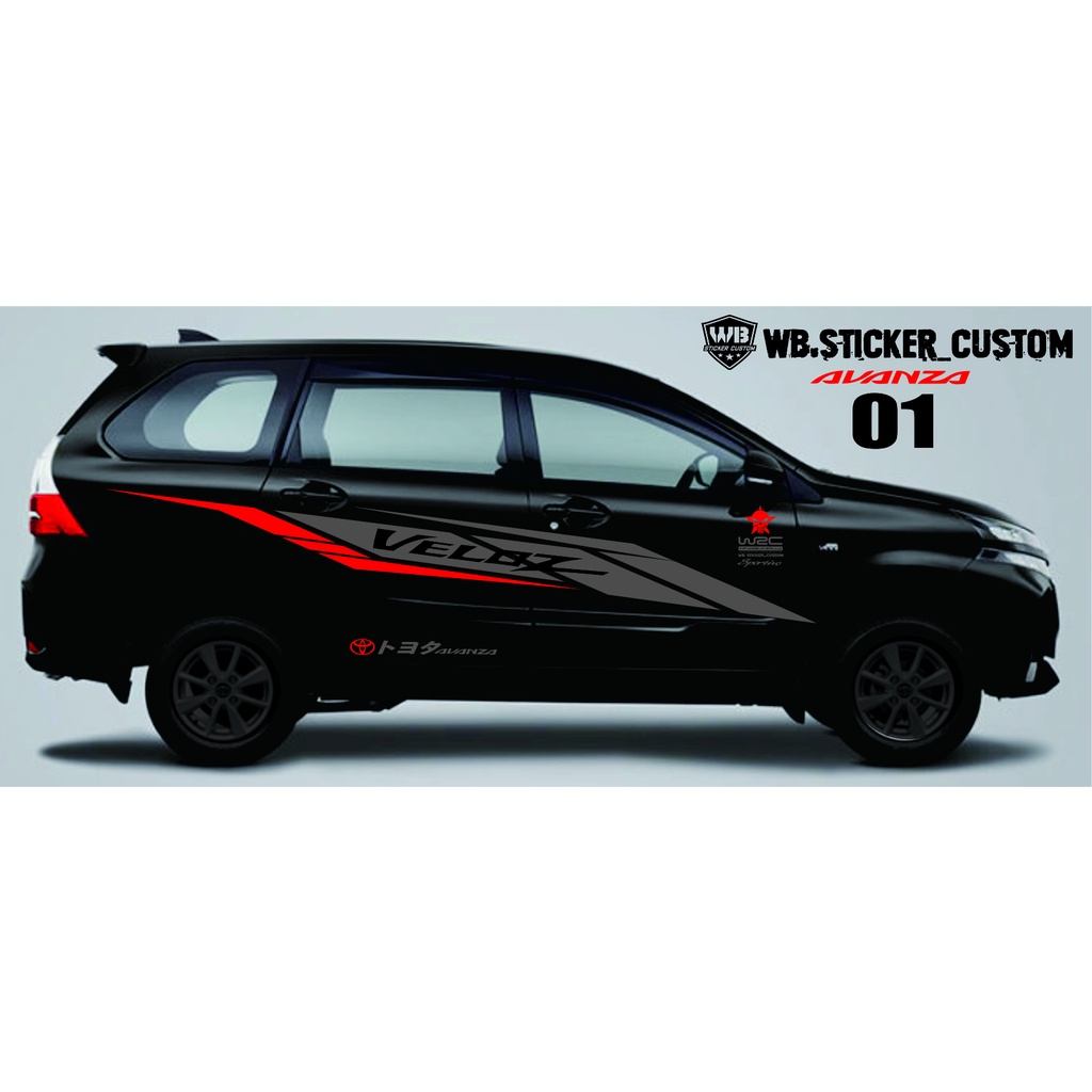 Jual sticer variasi body samping avanza veloz cutting sticker mobil ...