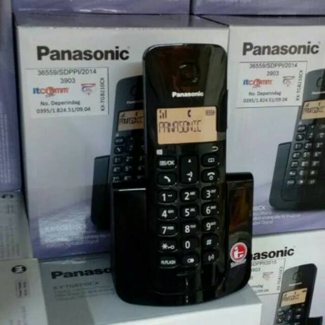 Jual Telepon Wireless Panasonic KX-TGB110 / Telephone Kantor Rumah | Shopee Indonesia