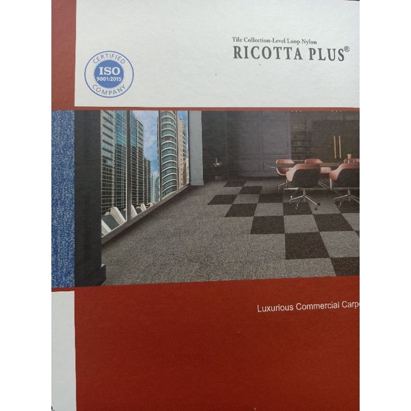 Jual karpet tile kotak model ricotta plus ricottaplus series carpet ...