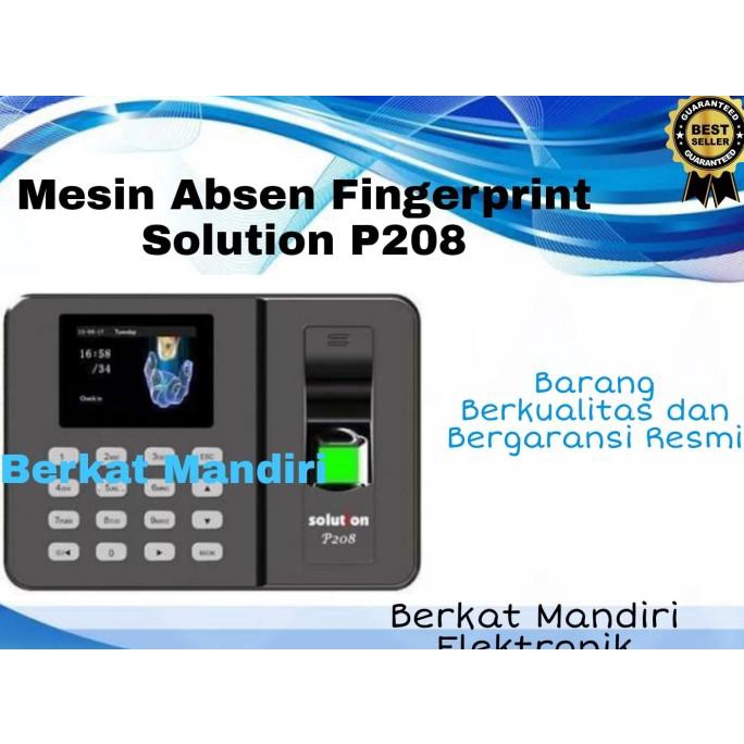 Jual Fingerprint Mesin Absensi Solution P208 | Shopee Indonesia