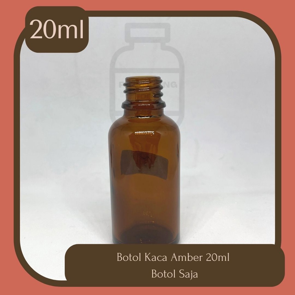 Jual Botol Kaca Amber Essential Oil Dropper Sealed 20 ml | Shopee Indonesia