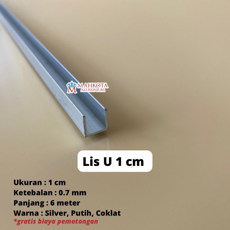 Jual Lis U Alumunium 1 cm | Shopee Indonesia