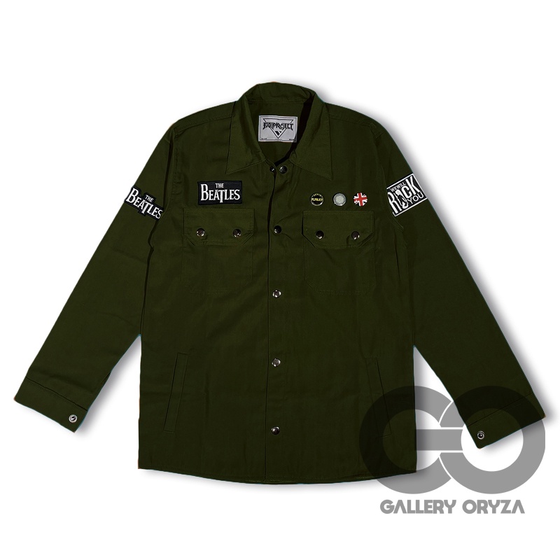 Jual JAKET PRIA SEMIPARKA HIJAU ARMY FULL BORDIR - Field Jacket semi ...