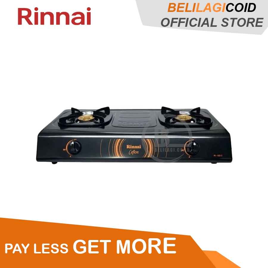 Jual Rinnai Kompor Gas 2 Tungku RI 522 C / Kompor Rinnai 2 Tungku RI ...