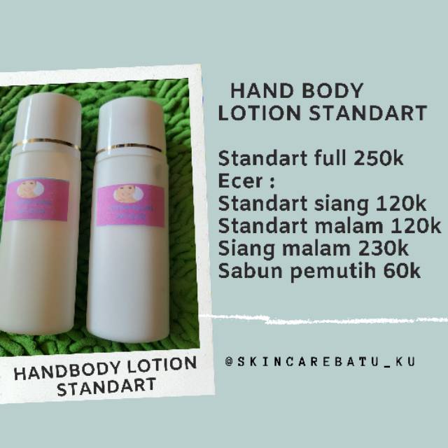 Jual HAND BODY WHITENING STANDART ( dosis standart ) | Shopee Indonesia
