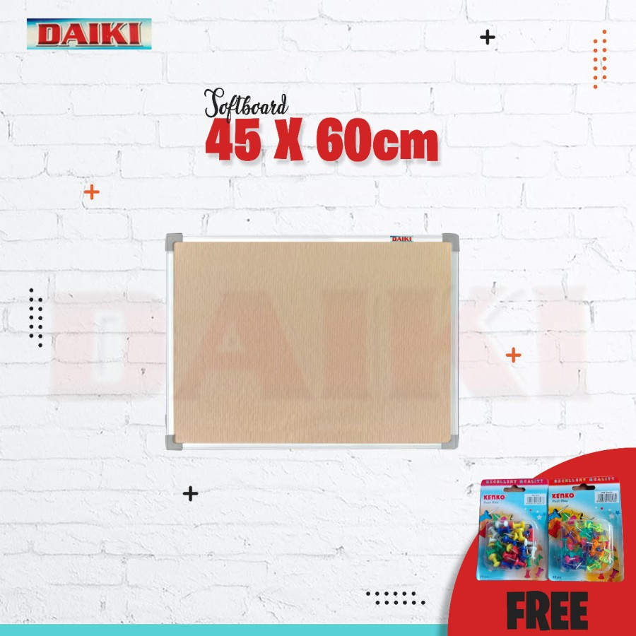 Jual Softboard / Cork board classic DAIKI gantung uk 45x60 cm | Shopee ...