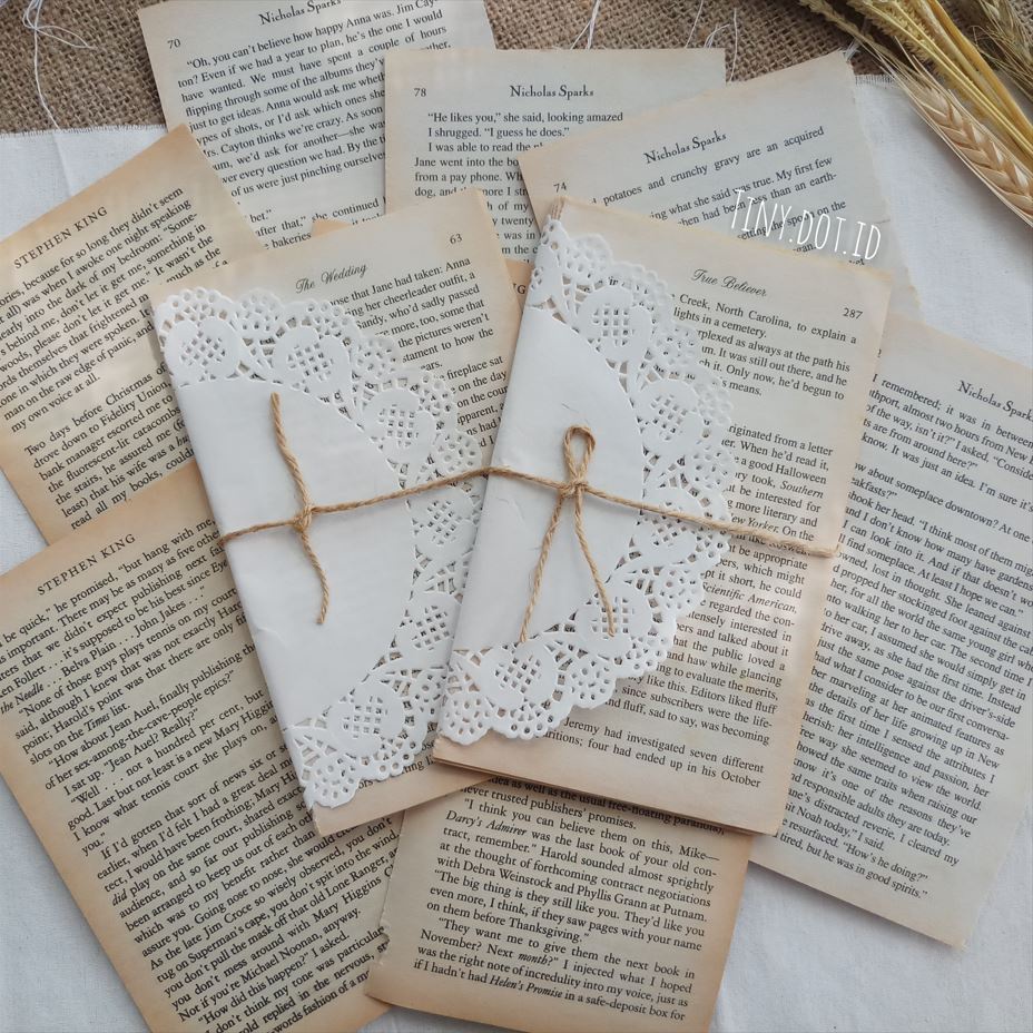 Jual Vintage Paper Bundle - Kertas Novel Lama (20 pcs) | Shopee Indonesia