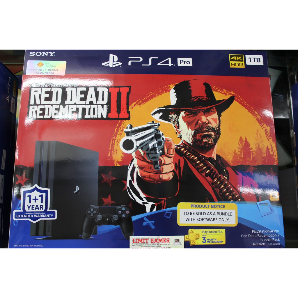 Jual PlayStation 4 Pro Red Dead Redemption 2 Bundle Pack | Shopee Indonesia